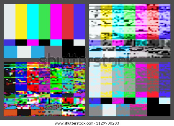 No Signal Tv Test Pattern Background: стоковая векторная графика (без ...