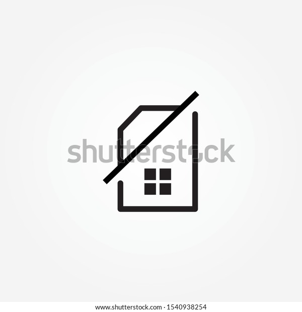 No Sim Card Icon Symbol Vector Stock Vector (Royalty Free) 1540938254 ...