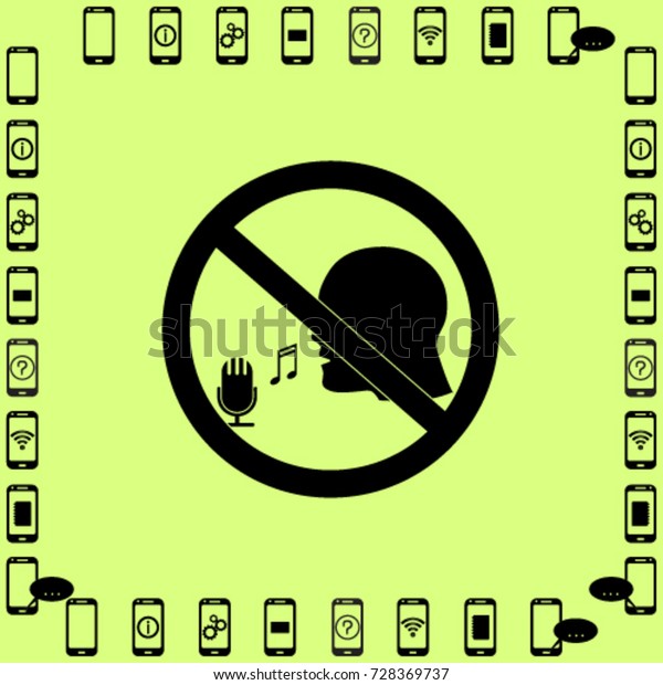 No Sing Sign Vector Icon Stock Vector (Royalty Free) 728369737 ...