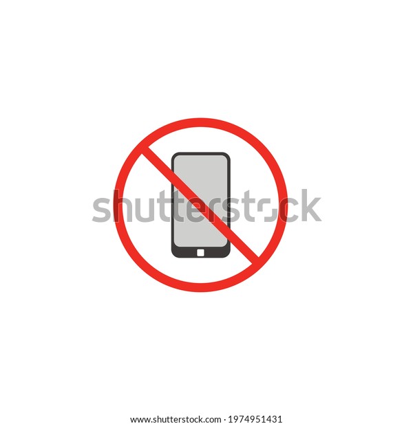 No Smart Phone Use Allowed Iconmobile Stock Vector (Royalty Free ...