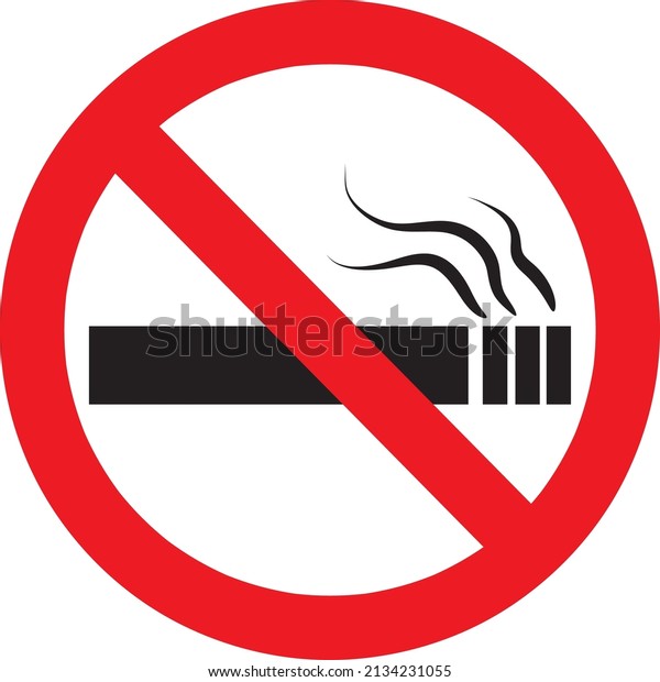 No Smiking Sign Symbol Vectoreps: เวกเตอร์สต็อก (ปลอดค่าลิขสิทธิ์ ...