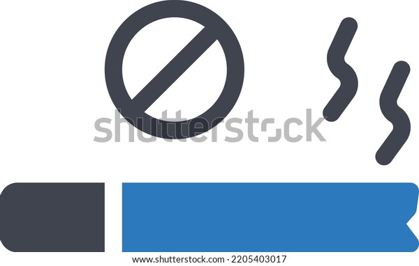 No Smoke Vector Illustration On Transparent Stock Vector (Royalty Free ...