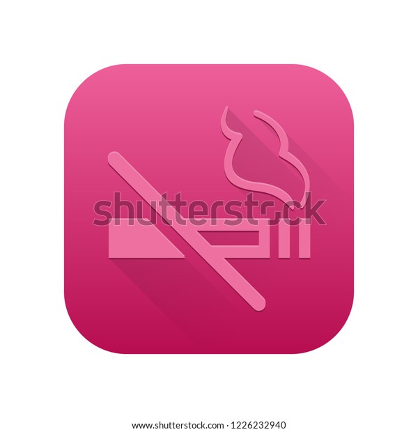 No Smoking App Icon Stock Vector (Royalty Free) 1226232940 | Shutterstock