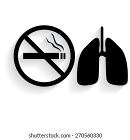 No Smoking Sign Shadow Stock Vector (Royalty Free) 270560330 | Shutterstock