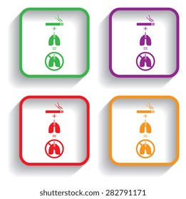 No Smoking Sign Shadow Stock Vector (Royalty Free) 282791171 | Shutterstock