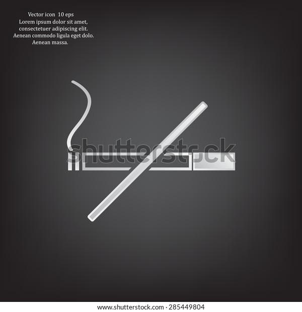 No Smoking Sign Vector Stock Vector (Royalty Free) 285449804 | Shutterstock