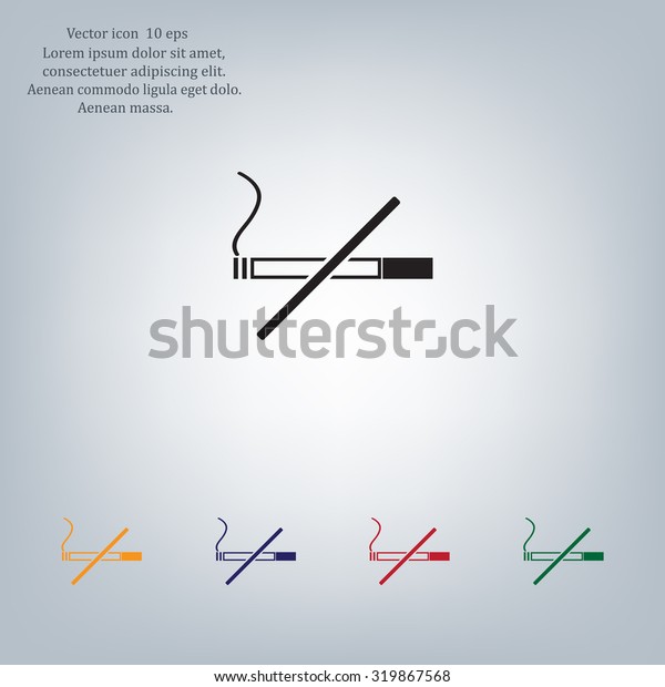 No Smoking Sign Vector Stock Vector (Royalty Free) 319867568 | Shutterstock