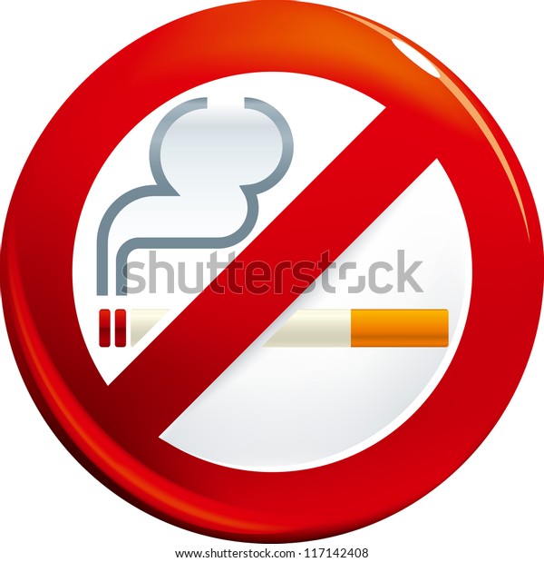 No Smoking Signal Stock Vector (Royalty Free) 117142408 | Shutterstock