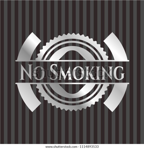 No Smoking Silver Emblem Stock Vector (Royalty Free) 1114893533 ...