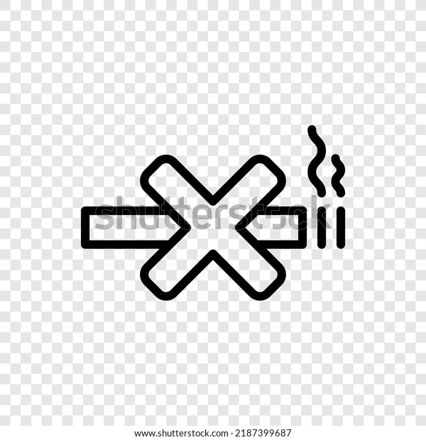 No Smoking Simple Icon Vector Flat Stock Vector (Royalty Free ...