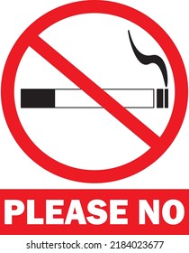 No Smoking Warning Sign Vector Stock Vector (Royalty Free) 2184023677 ...