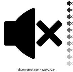 No Sound Icon Vector Colored Set Stock Vector (Royalty Free) 342900812 ...