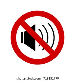 No Sound Icon Vector Stock Vector (Royalty Free) 719151799 | Shutterstock