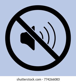 No Sound Sign Stock Vector (Royalty Free) 774266083 | Shutterstock