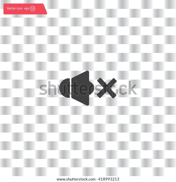 No Sound Sign Stock Vector (Royalty Free) 418993213 | Shutterstock