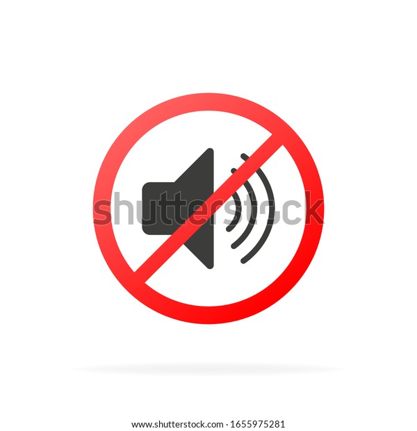 No Sound Vector Phone Sign Vector Stock Vector (Royalty Free ...