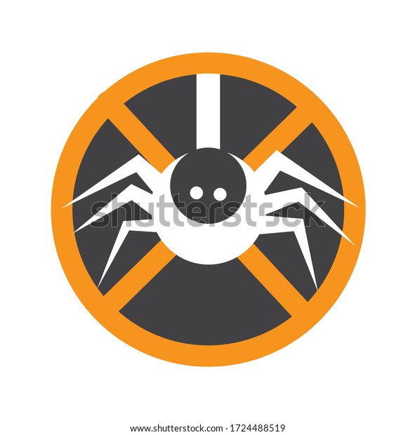No Spiders Ban Sign Vector Icon Stock Vector (Royalty Free) 1724488519 ...