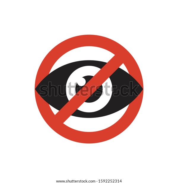 No Spy Vector Red No Symbol Stock Vector (Royalty Free) 1592252314 ...