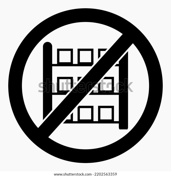 No Stock Icon Do Not Put Stock Vector (Royalty Free) 2202563359 ...