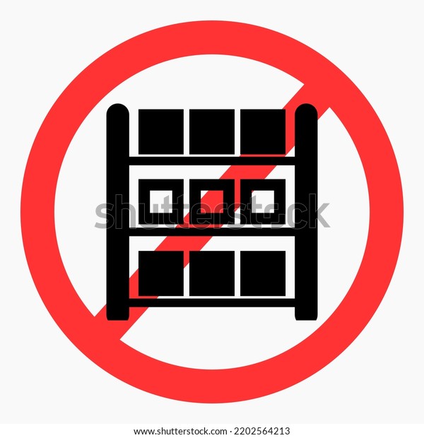 No Stock Icon Do Not Put Stock Vector (Royalty Free) 2202564213 ...