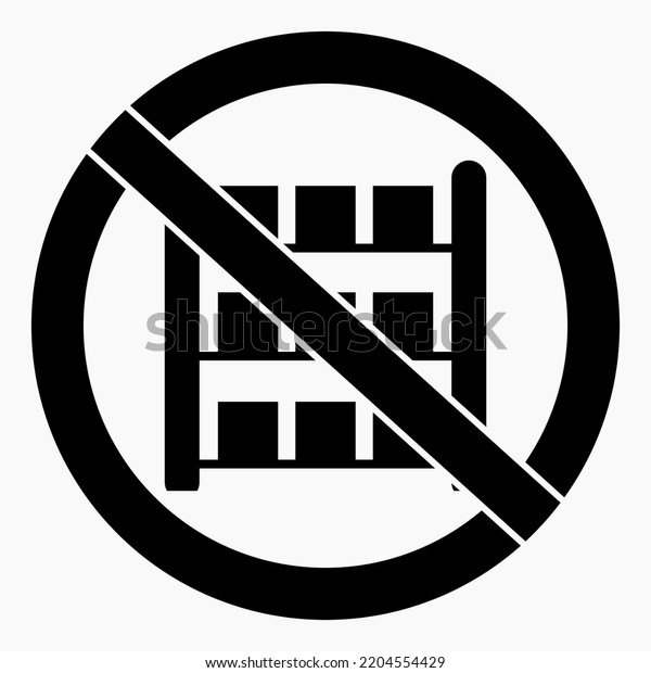 No Stock Icon Do Not Put Stock Vector (Royalty Free) 2204554429 ...