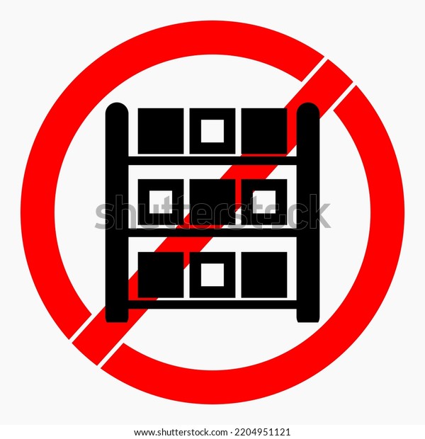 No Stock Icon Do Not Put Stock Vector (Royalty Free) 2204951121 ...