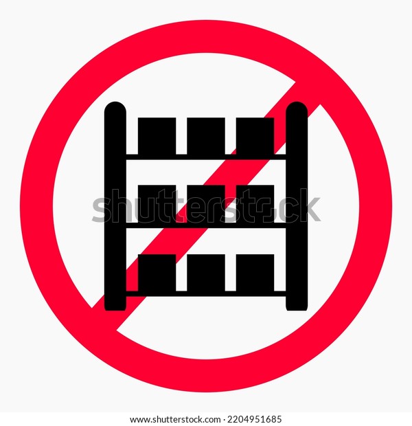 No Stock Icon Do Not Put Stock Vector (Royalty Free) 2204951685 ...