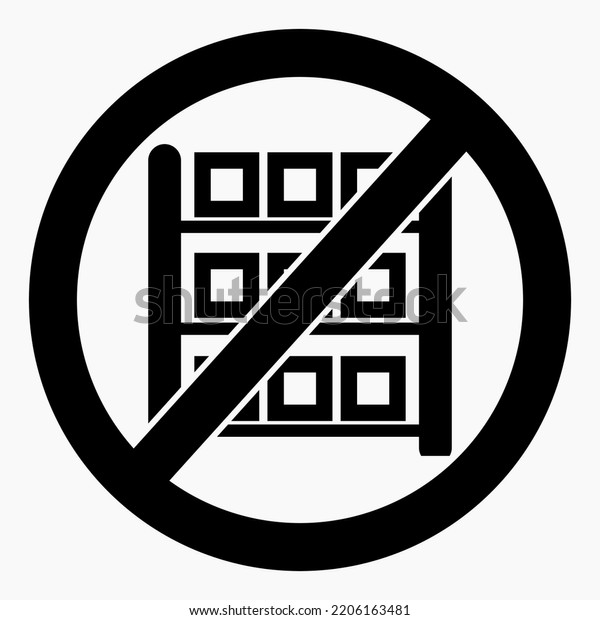 No Stock Icon Do Not Put Stock Vector (Royalty Free) 2206163481 ...