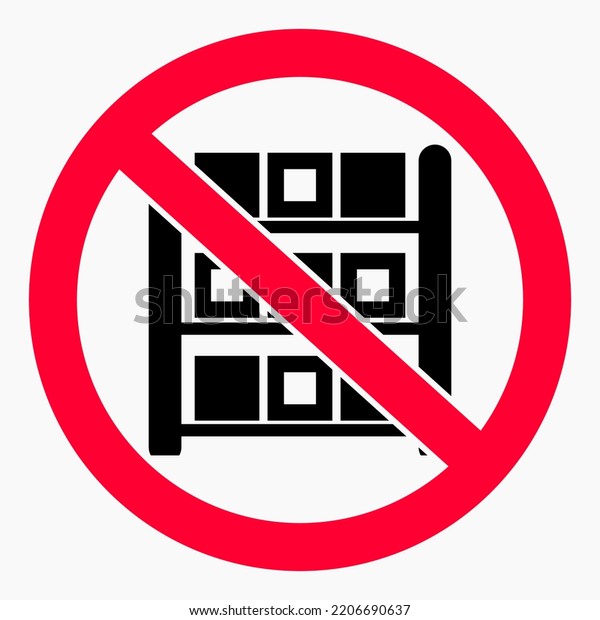 No Stock Icon Do Not Put Stock Vector (Royalty Free) 2206690637 ...