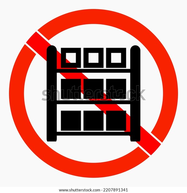 No Stock Icon Do Not Put Stock Vector (Royalty Free) 2207891341 ...