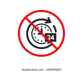 No Stop 24 Hours Delivery Icon Stock Vector (Royalty Free) 1434995855 ...