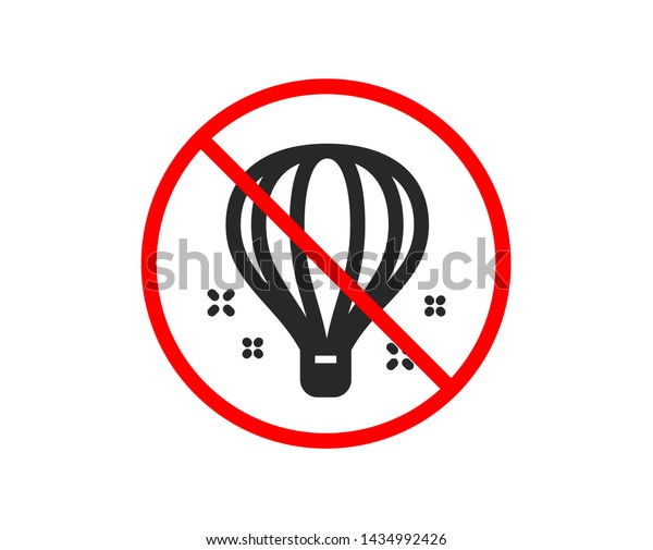 No Stop Air Balloon Icon Sky Stock Vector (Royalty Free) 1434992426 ...