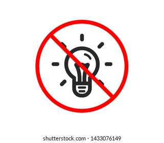 No Light Bulb Sign Vector Image Stock Vector (Royalty Free) 1856197405