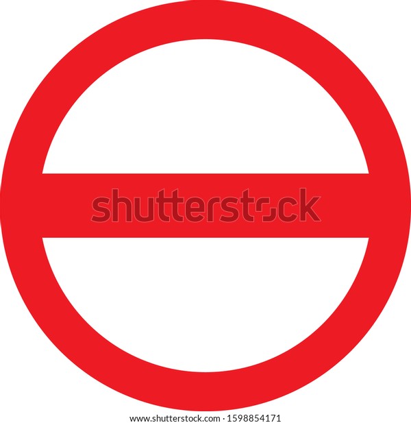 No Stop Red Not Risk Stock Vector (Royalty Free) 1598854171 | Shutterstock