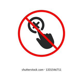 No Stop Reject Click Icon Decline Stock Vector (Royalty Free ...