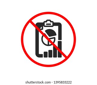 No Stop Report Icon Column Graph Stock Vector (Royalty Free) 1395833222 ...