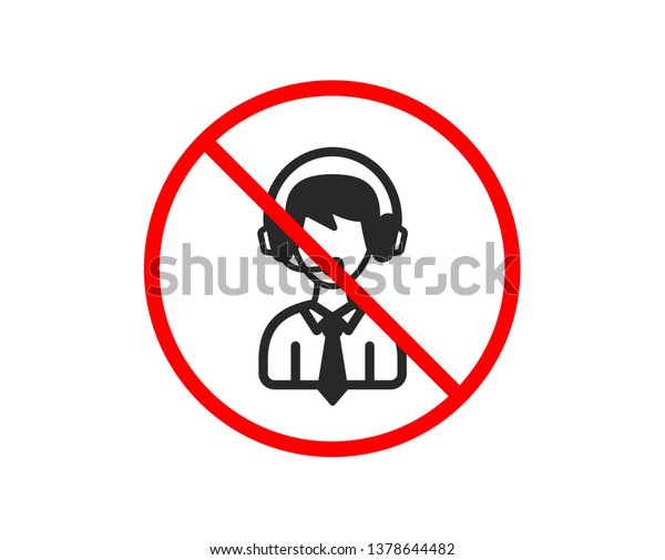 No Stop Shipping Support Icon Delivery Stock Vector (Royalty Free ...