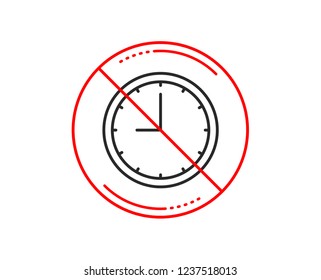 No Stop Sign Clock Line Icon: เวกเตอร์สต็อก (ปลอดค่าลิขสิทธิ์ ...