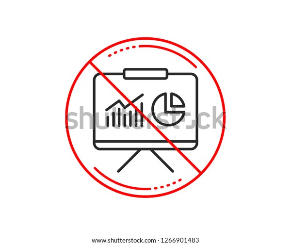 No Stop Sign Presentation Board Line Stock Vector (Royalty Free ...