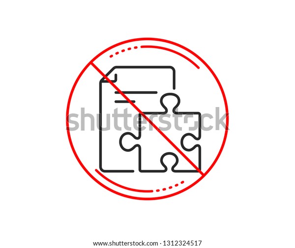 No Stop Sign Strategy Line Icon Stock Vector (Royalty Free) 1312324517 ...