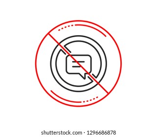 No Stop Sign Stop Talking Line Stock Vector (Royalty Free) 1296686878 ...