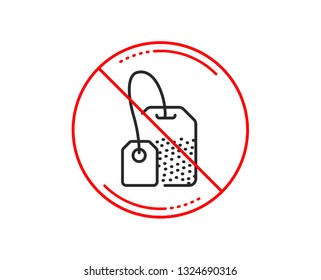 No Stop Sign Tea Bag Line Stock Vector (Royalty Free) 1324690316 ...