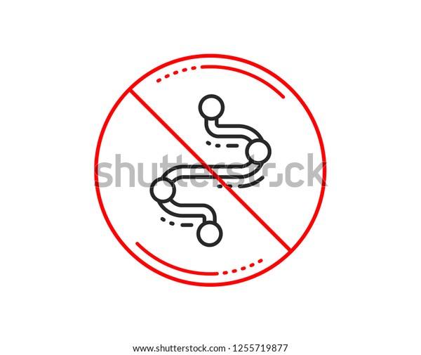 No Stop Sign Timeline Line Icon Stock Vector (Royalty Free) 1255719877 ...