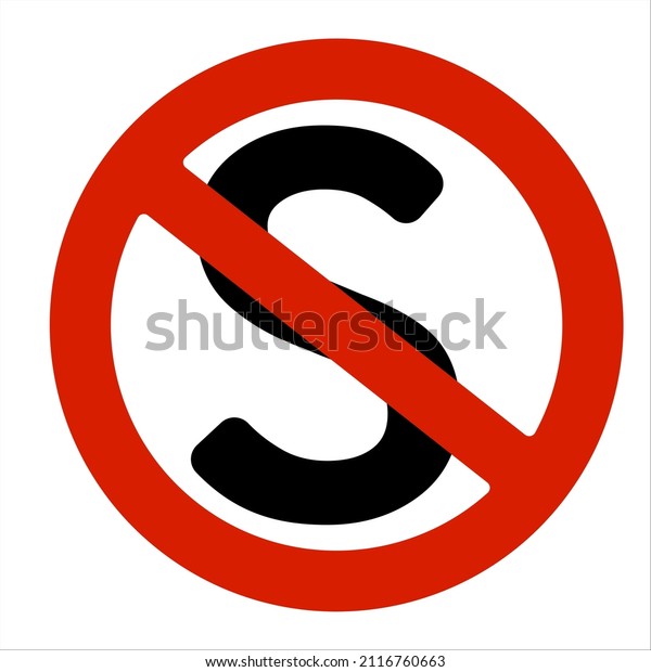 No Stop Sign Vector Illustration Stock Vector (Royalty Free) 2116760663 ...