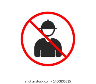 No Stop Worker Icon Engineer Profile Stock Vector (Royalty Free ...