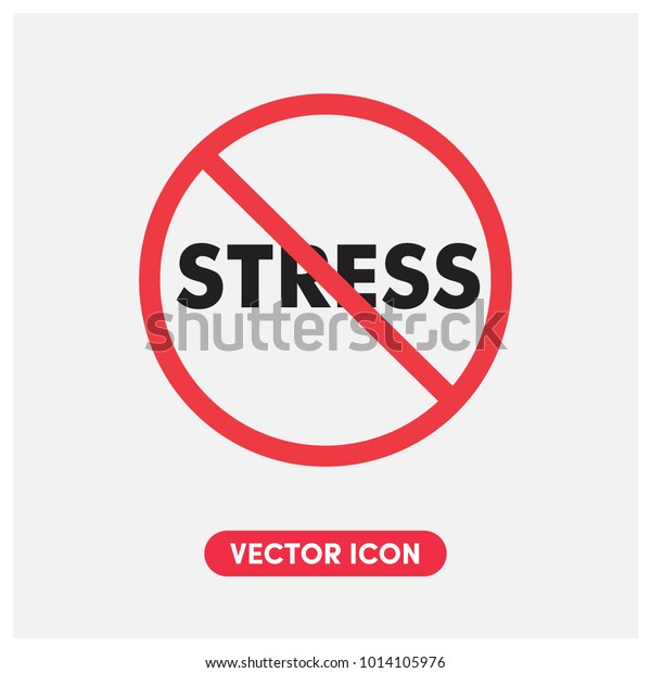Stock vektor „No Stress Vector Icon Illustrationlight ...