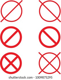 No Symbol Vector Stock Vector (Royalty Free) 1009875295