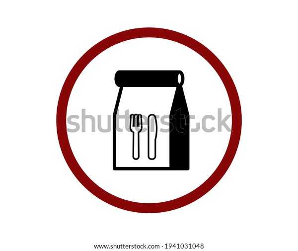 No Take Away Vector Icon Editable Stock Vector (Royalty Free ...