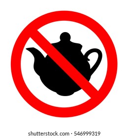 No Tea Maker Kitchen Sign Stock Vector (Royalty Free) 546999319 ...