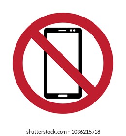 No Smartphone Icon No Phone Icon: vector de stock (libre de regalías ...